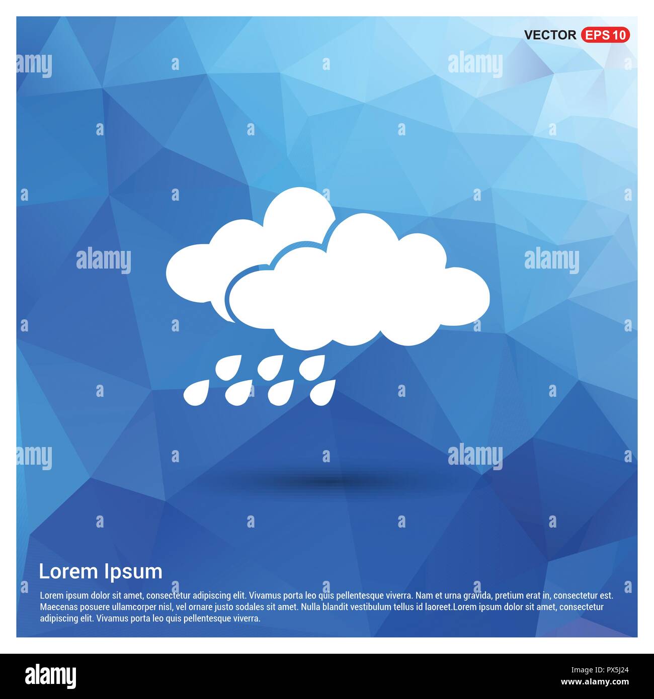 Rain Cloud Icon Stock Vector Image & Art - Alamy