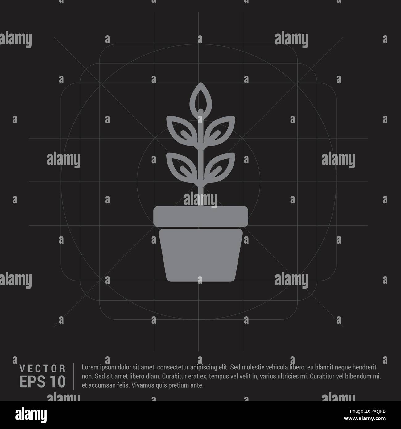 Flower Pot Icon Stock Vector Image & Art - Alamy