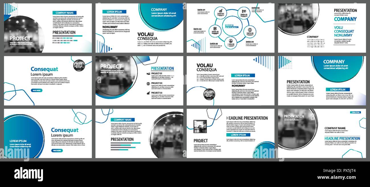 Presentation and slide layout background. Design blue gradient circle ...