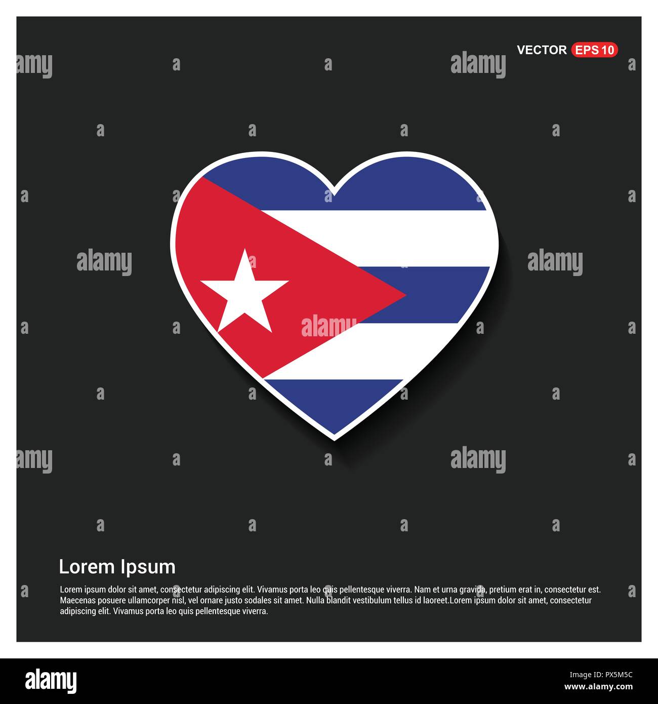 Cuban flag border background Cut Out Stock Images & Pictures - Alamy