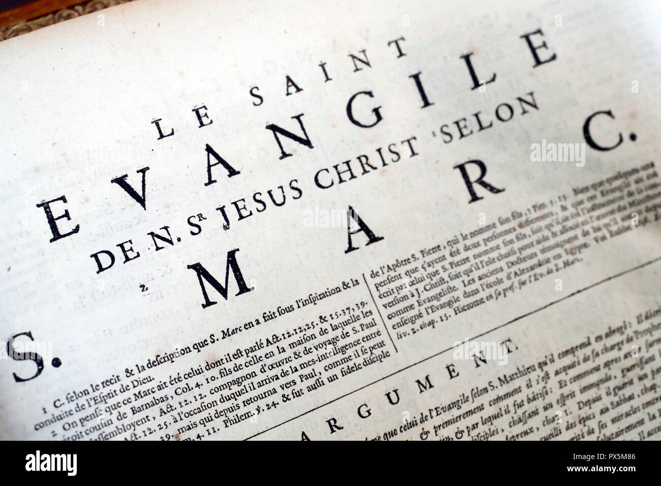 New testament mark hi-res stock photography and images - Alamy