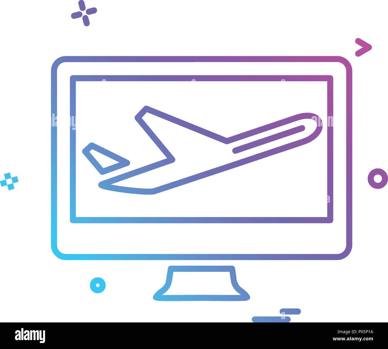 Aeroplane icon design vector Stock Vector Image & Art - Alamy