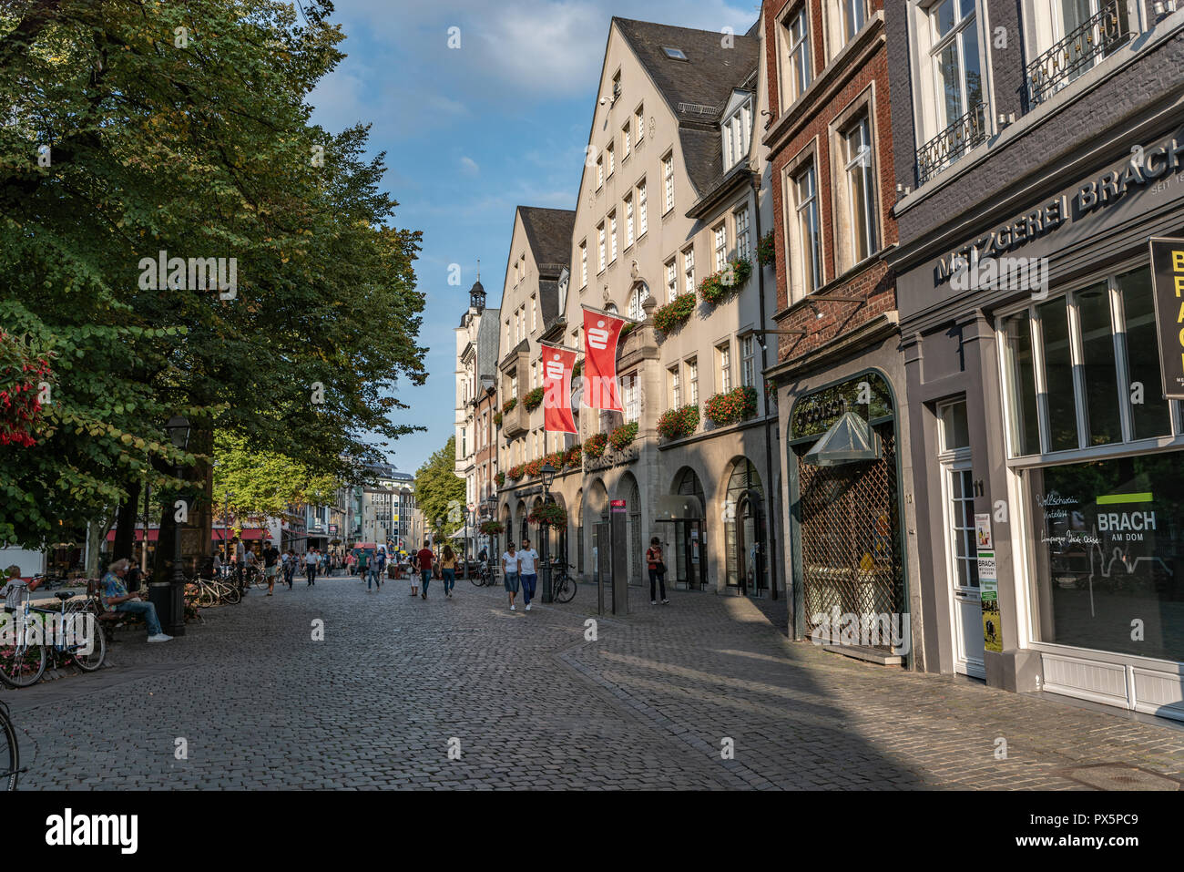The streets of Aachen Stock Photo - Alamy