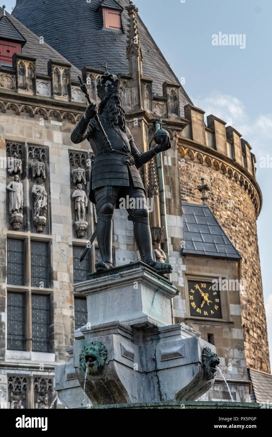 The streets of Aachen Stock Photo - Alamy
