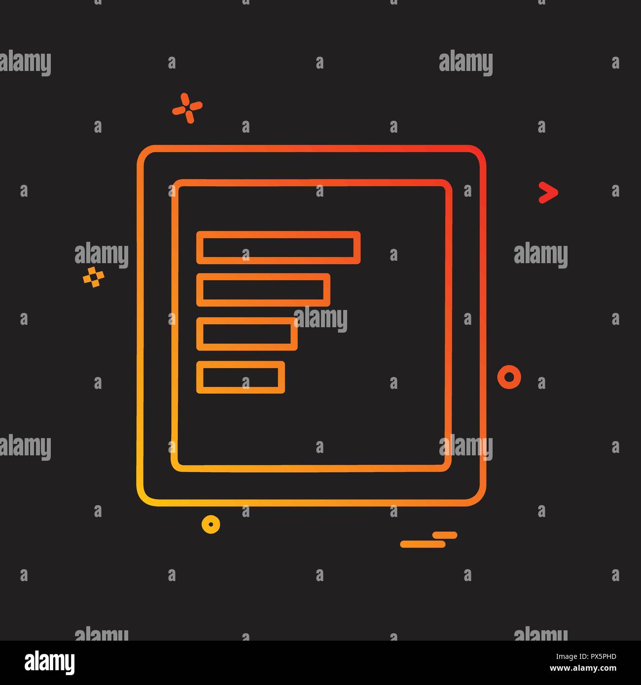 Files icon design vector Stock Vector Image & Art - Alamy