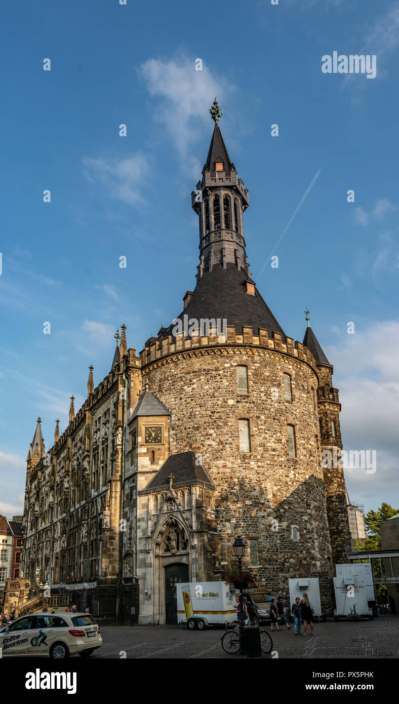 The streets of Aachen Stock Photo - Alamy