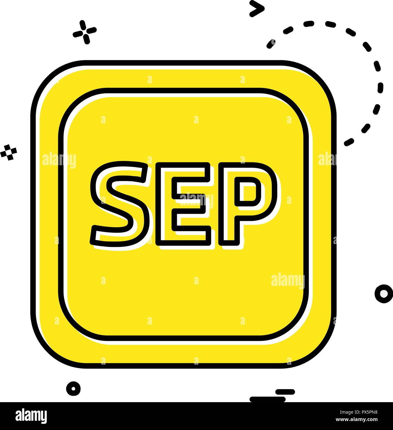 September Calender icon design vector Stock Vector Image & Art - Alamy