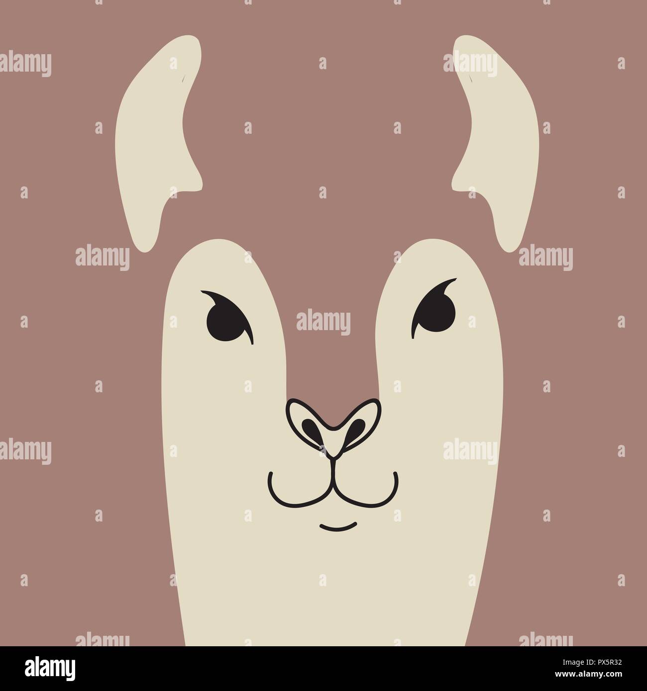 Alpaca cartoon hi-res stock photography and images - Alamy