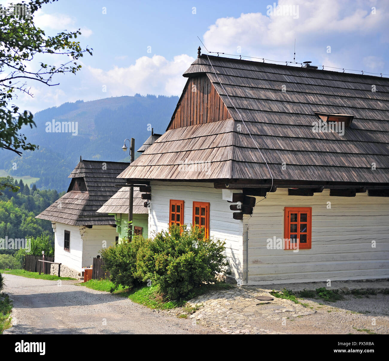 Traditional houses oÐ° VlkolineÑ village, Slovakia Stock Photo - Alamy