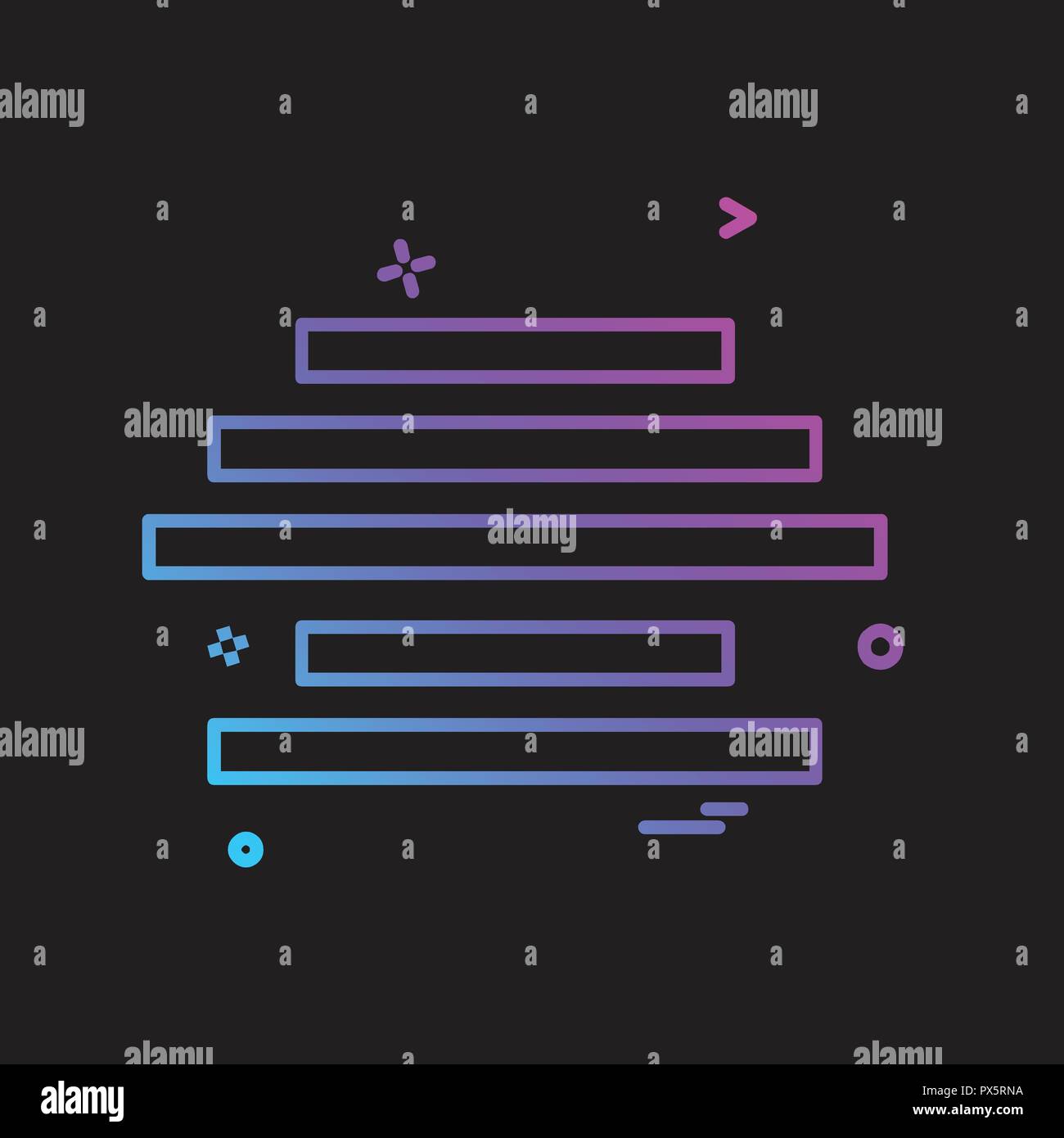 Text alignment icon design vector Stock Vector Image & Art - Alamy