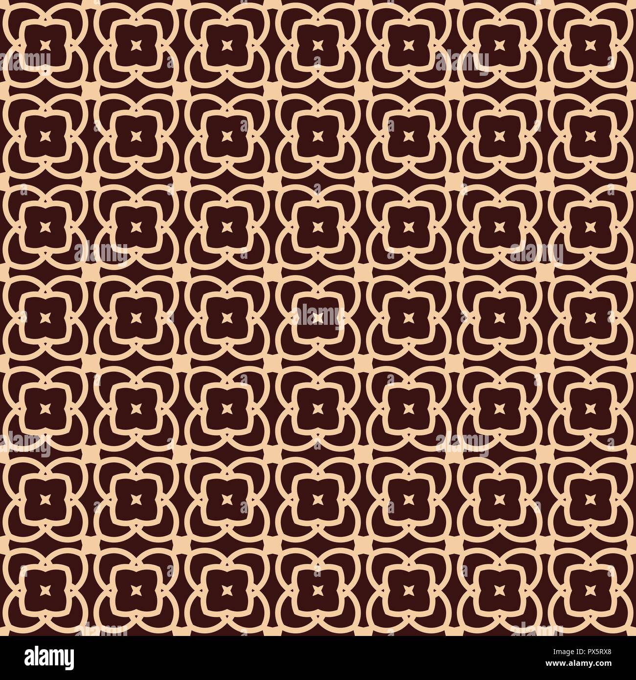 Seamless Linear Pattern With Elegant Curved Lines And Scrolls