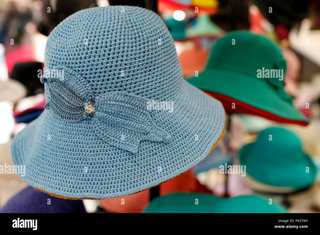 Hats for sale. Ho Chi Minh City. Vietnam Stock Photo - Alamy