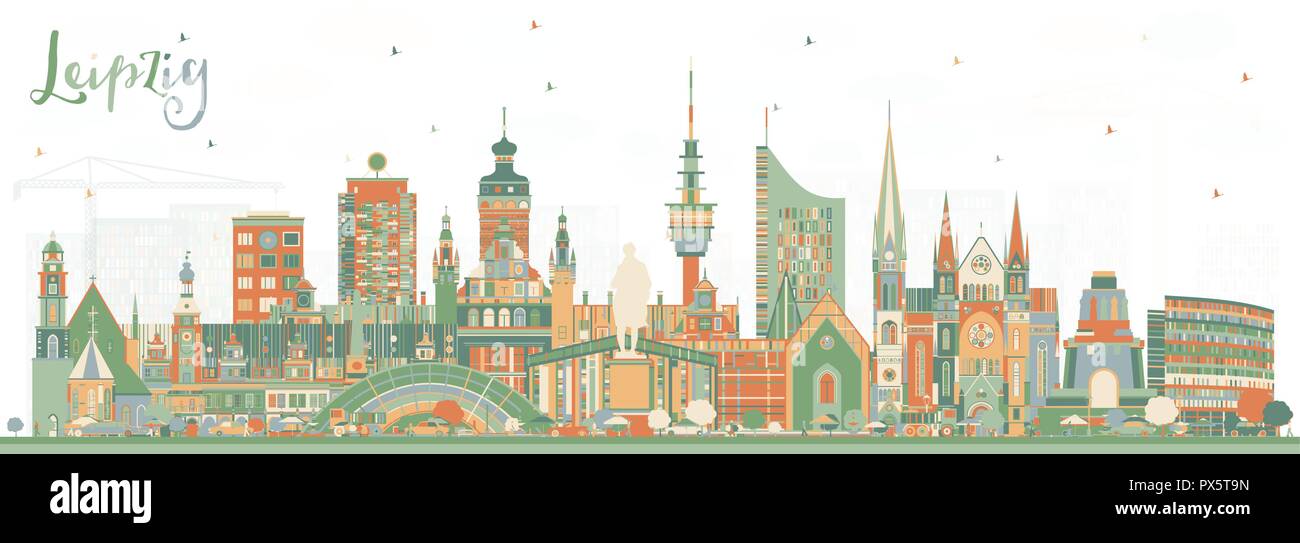 Leipzig architecture Stock Vector Images - Alamy