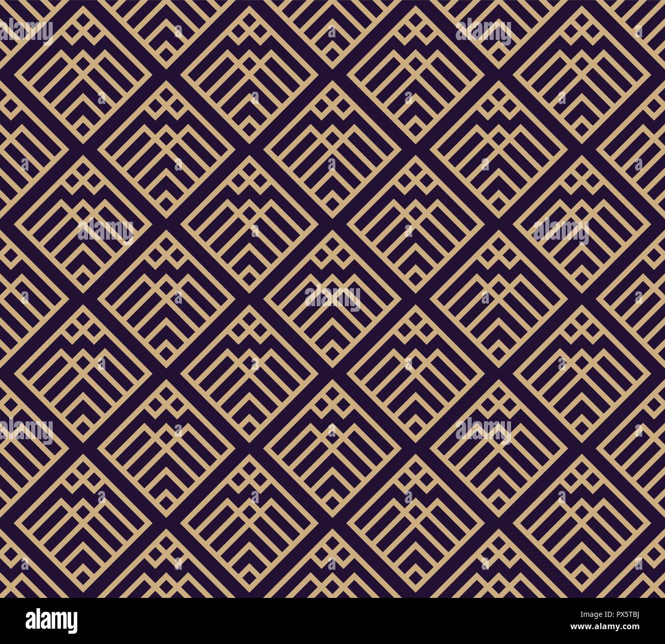 Vector seamless pattern. Modern stylish texture. Repeating geometric background. Linear graphic ...