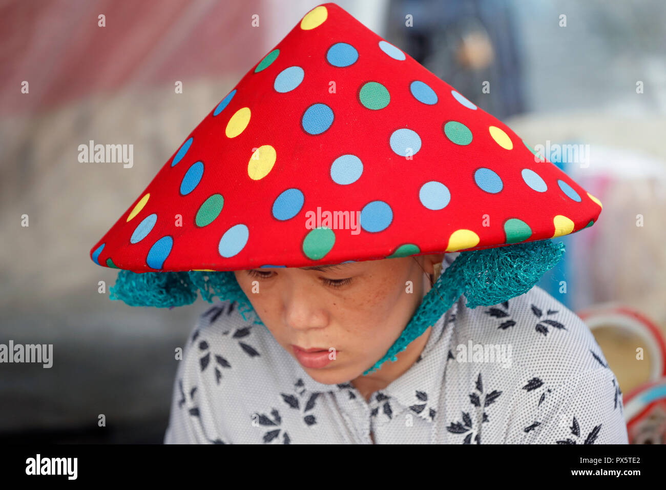 Wearing conical hat hi-res stock photography and images - Alamy