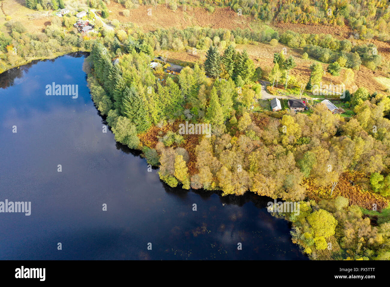 Aerial view autumn tree colors hi-res stock photography and images - Alamy