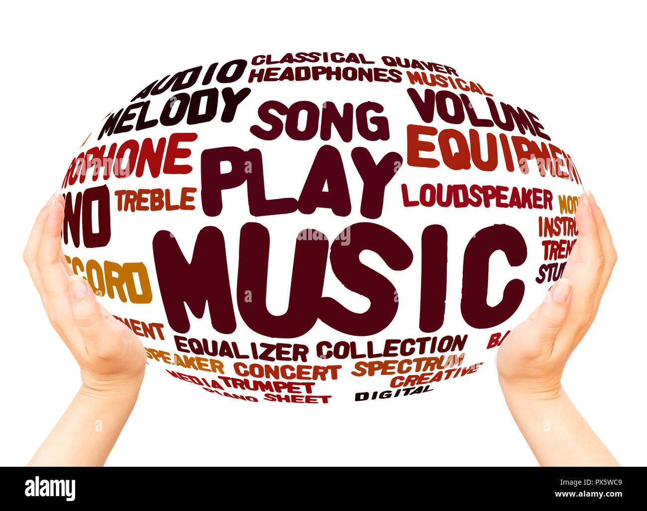 Pop music word cloud concept hi-res stock photography and images - Alamy