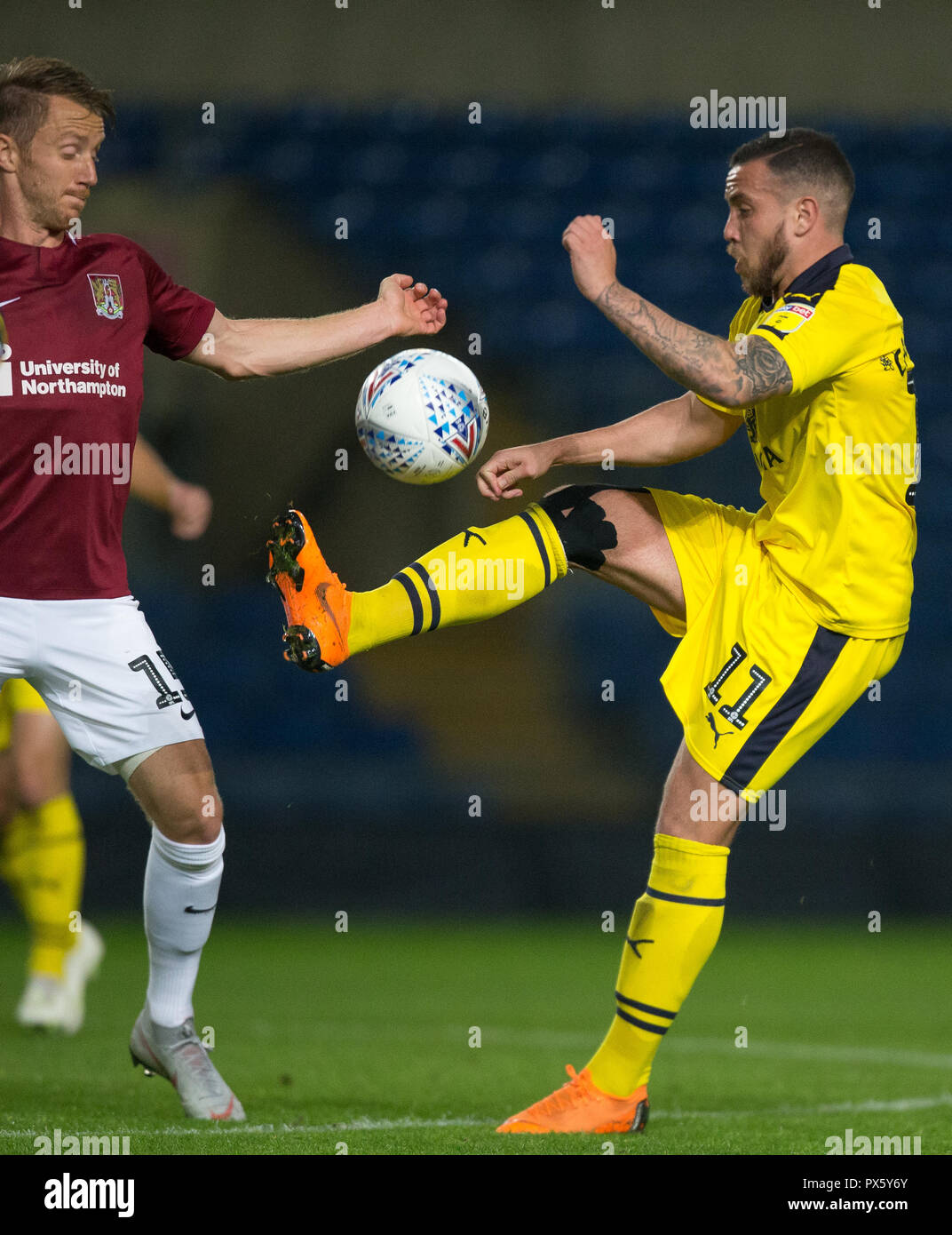 Samir Carruthers (on loan from Sheffield United) of Oxford United ...