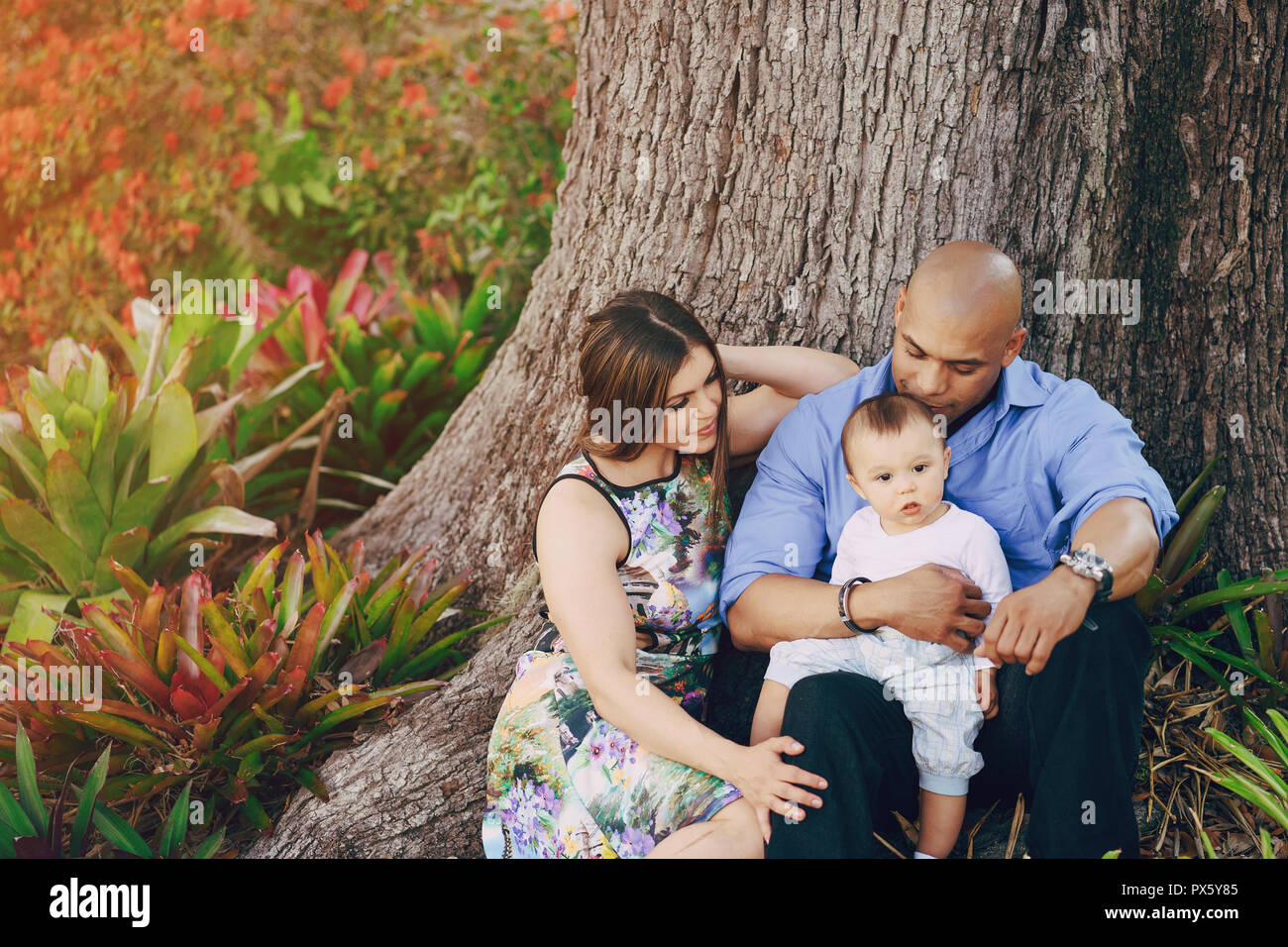 family on a walk Stock Photo - Alamy