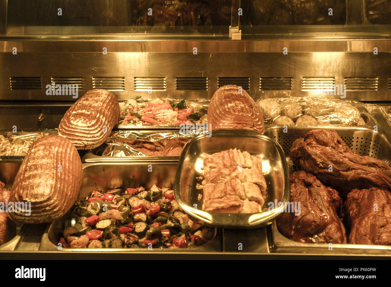 Vienna, traditional wine restaurant in Grinzing, buffet, Austria, 19 ...