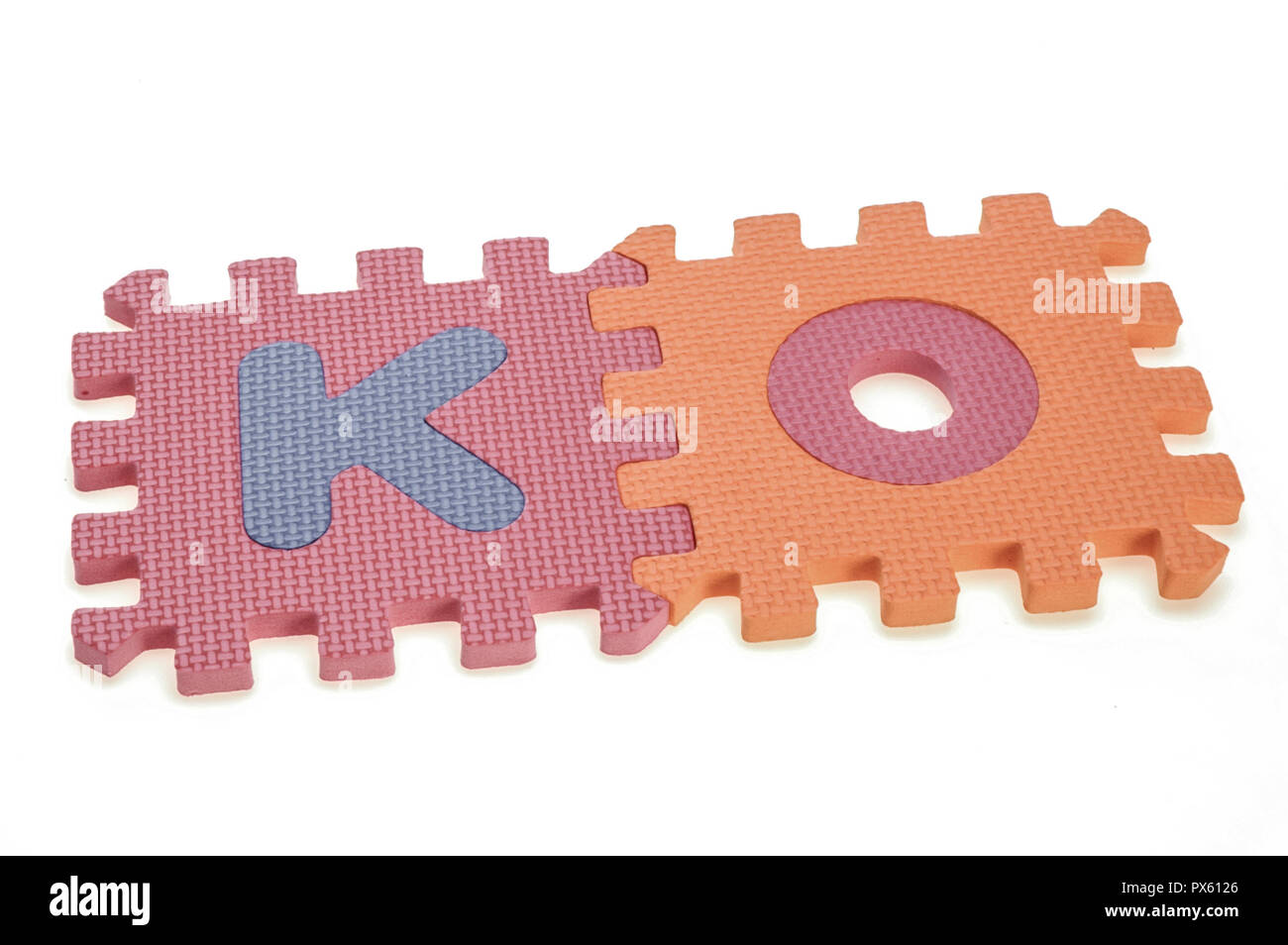 Colourful letters, ko Stock Photo - Alamy