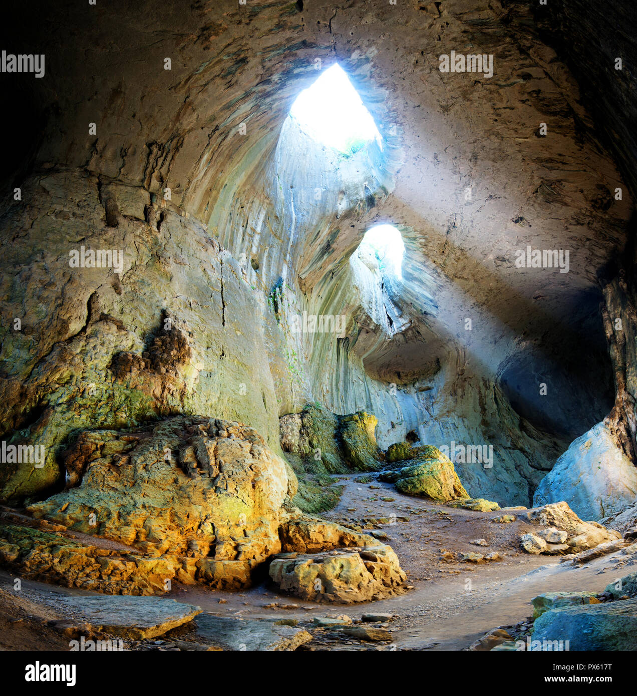 Prohodna cave situated in north Bulgaria Stock Photo - Alamy