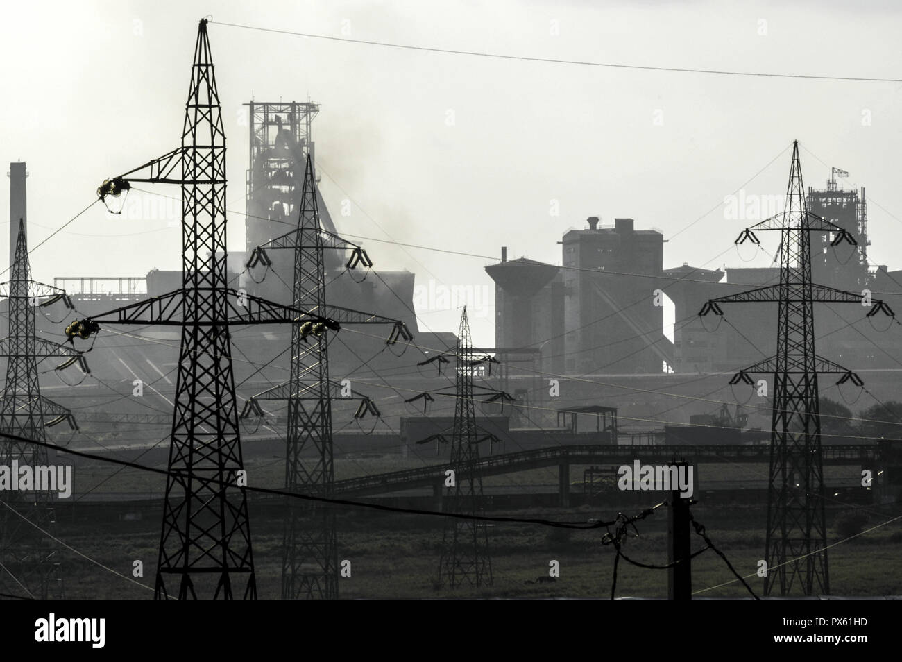 Galati, industrial zone, steel plant, Romania, Moldavia Stock Photo - Alamy