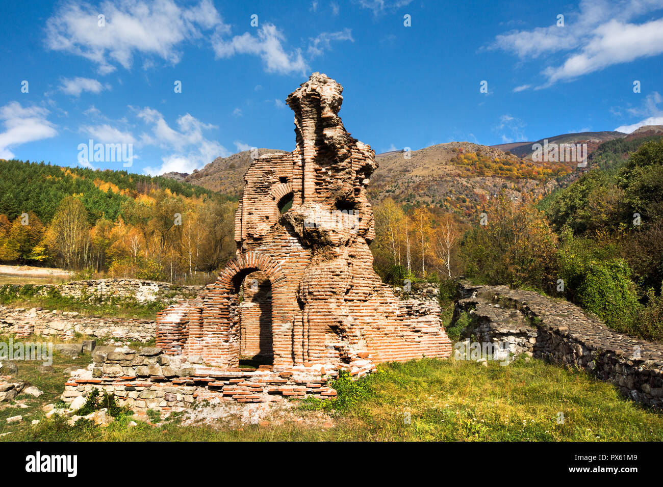 Ruins of Elenska basilica Saint Ilia, the fourth century Stock Photo ...