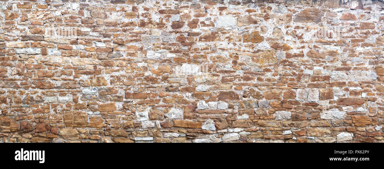 Panorama of an ancient wall Stock Photo - Alamy