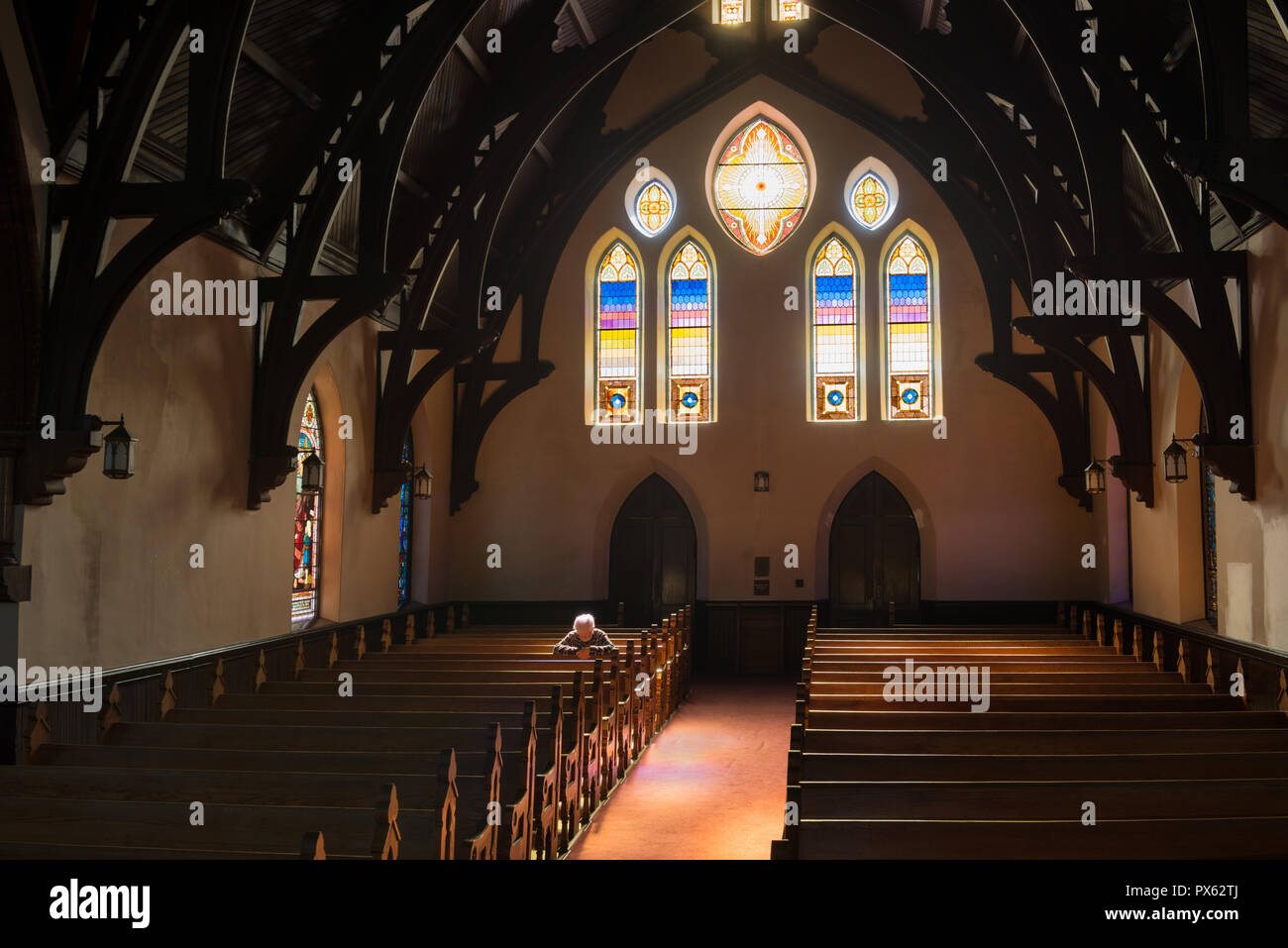 Old man praying hi-res stock photography and images - Alamy