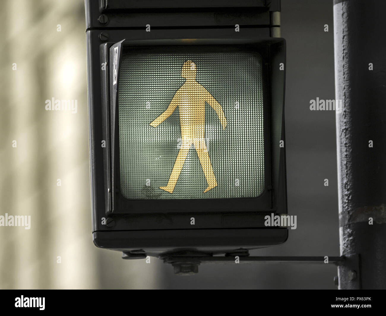Green pedestrian light Stock Photo - Alamy
