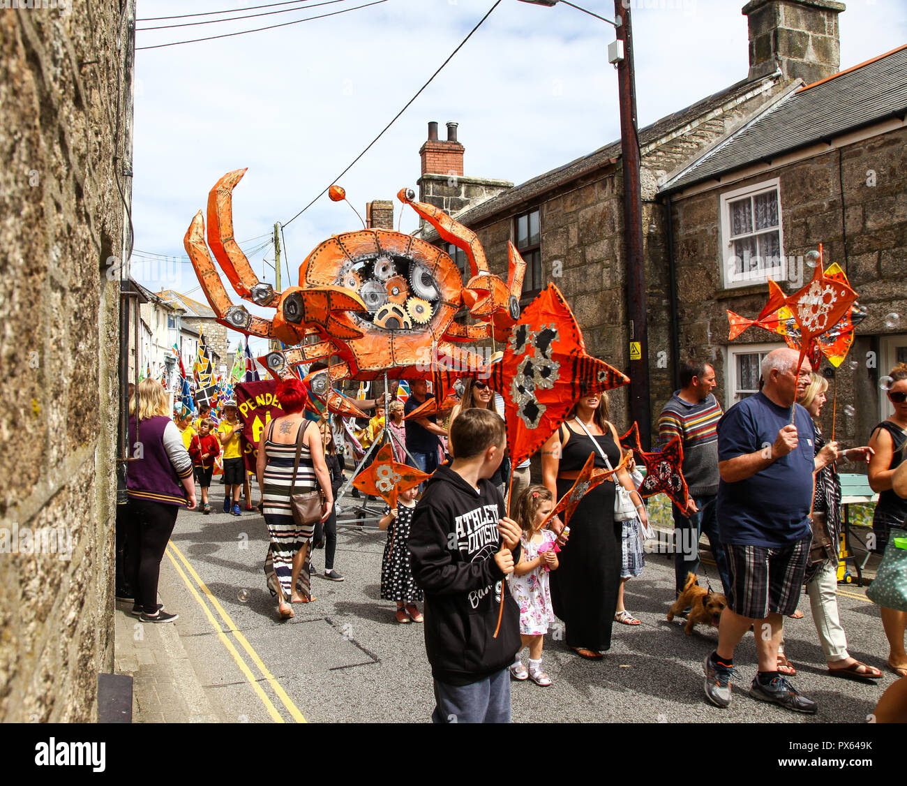 Lafrowda festival cornwall hi-res stock photography and images - Alamy