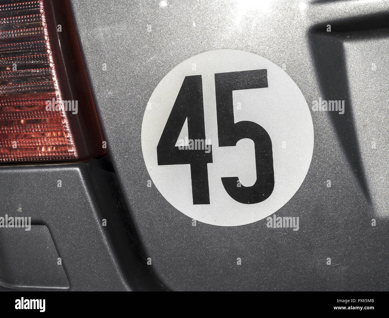 Speed limit sticker hi-res stock photography and images - Alamy