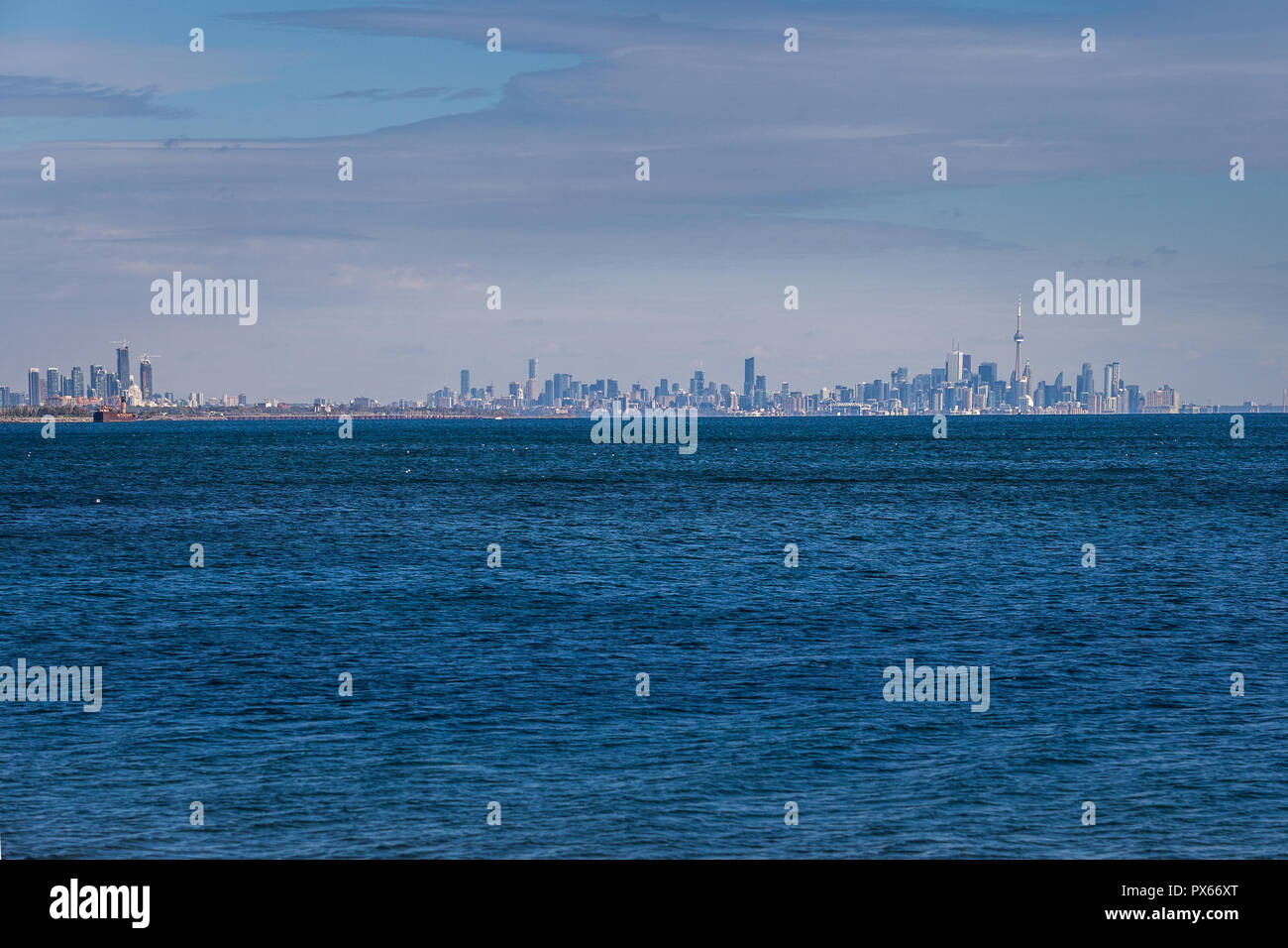 Toronto, CANADA - October 16, 2018: Panoramic view of the city of ...