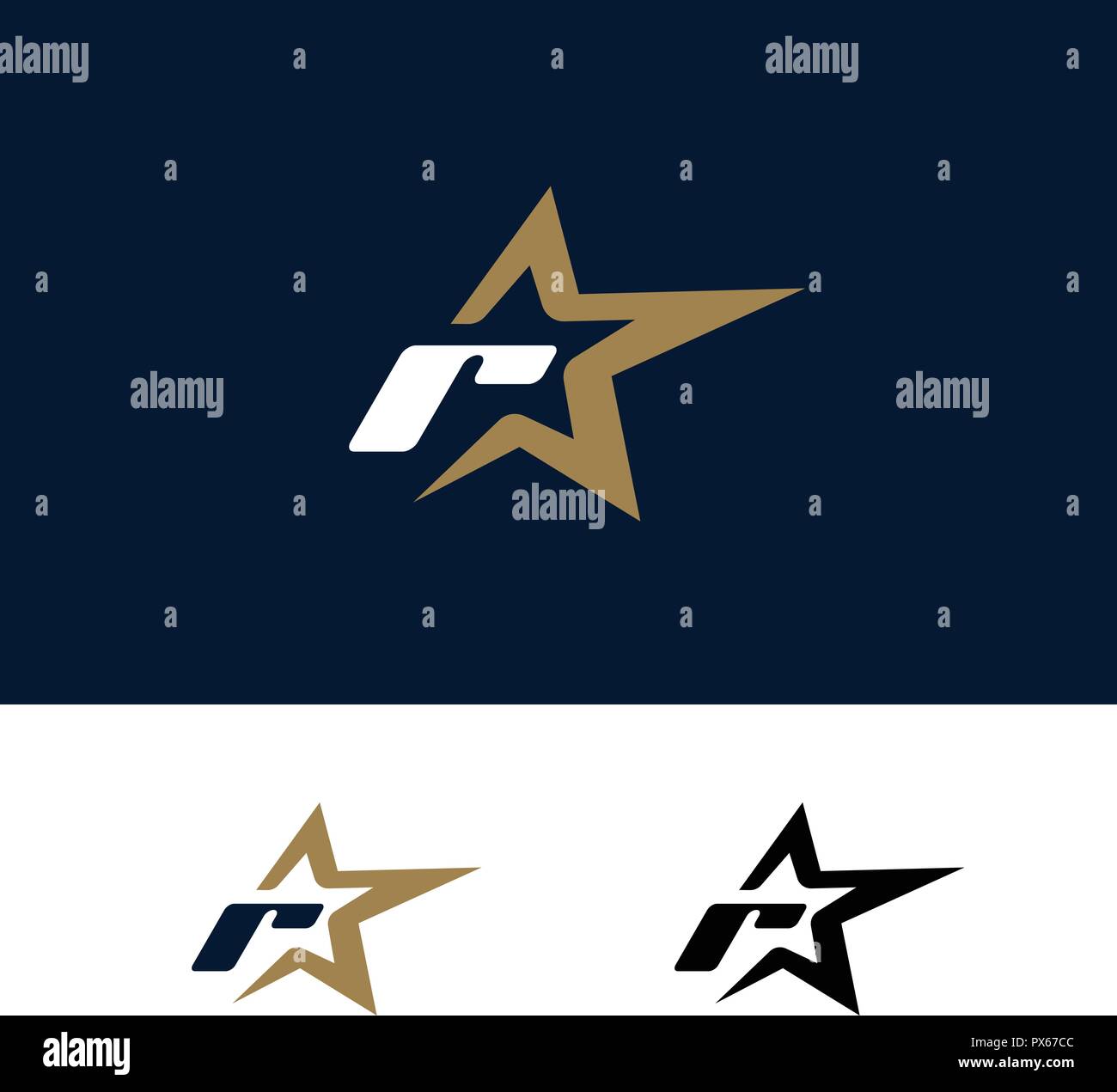 R Star Logo Design