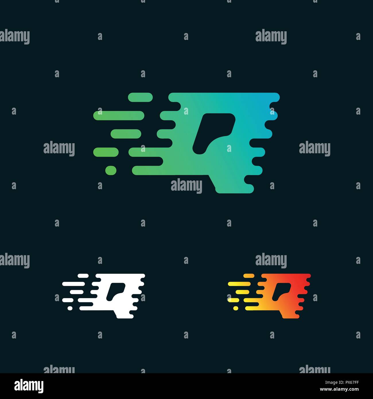 letter Q modern speed shapes logo design vector Stock Vector Image ...