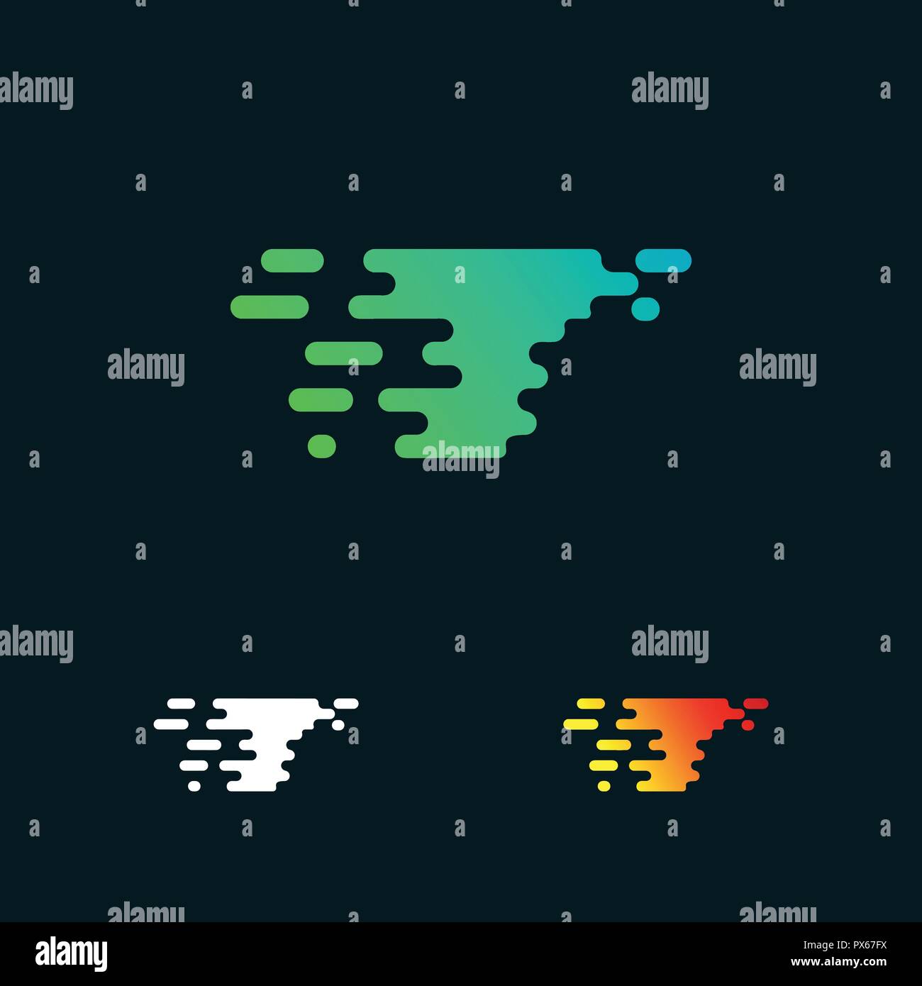 letter T modern speed shapes logo design vector Stock Vector Image ...