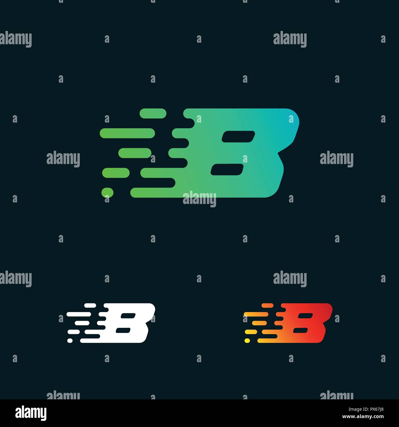 Number 8 modern speed shapes logo design vector Stock Vector Image ...