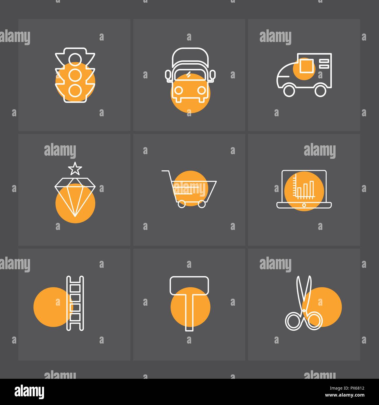 Scissor ladder Stock Vector Images - Alamy