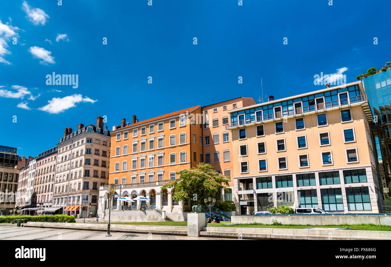French architecture in the city centre of Lyon Stock Photo - Alamy