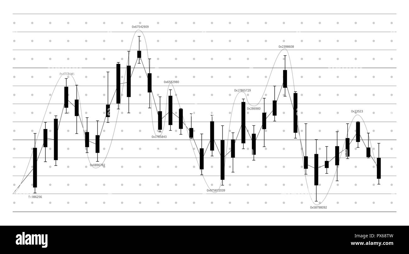 Graph on candle stick Stock Vector Images - Alamy