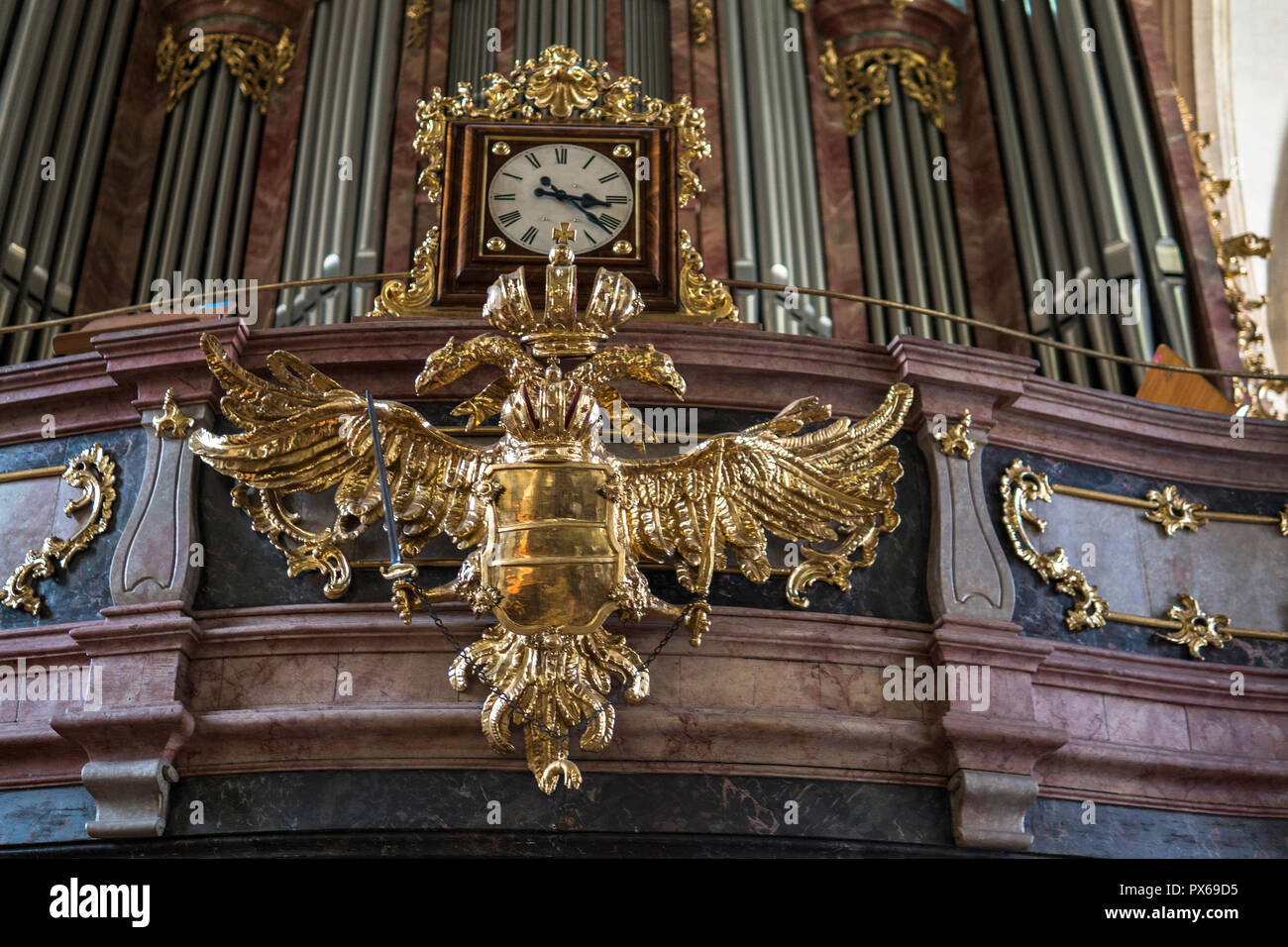 Europe. Graz. Austria. Interior view of the Cathedral of St. Catherine ...