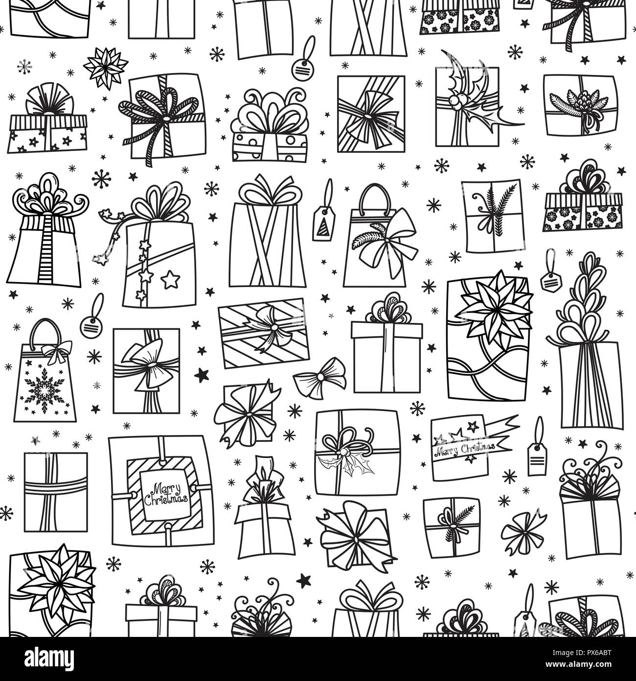 Illustration pack black gift Stock Vector Images - Alamy