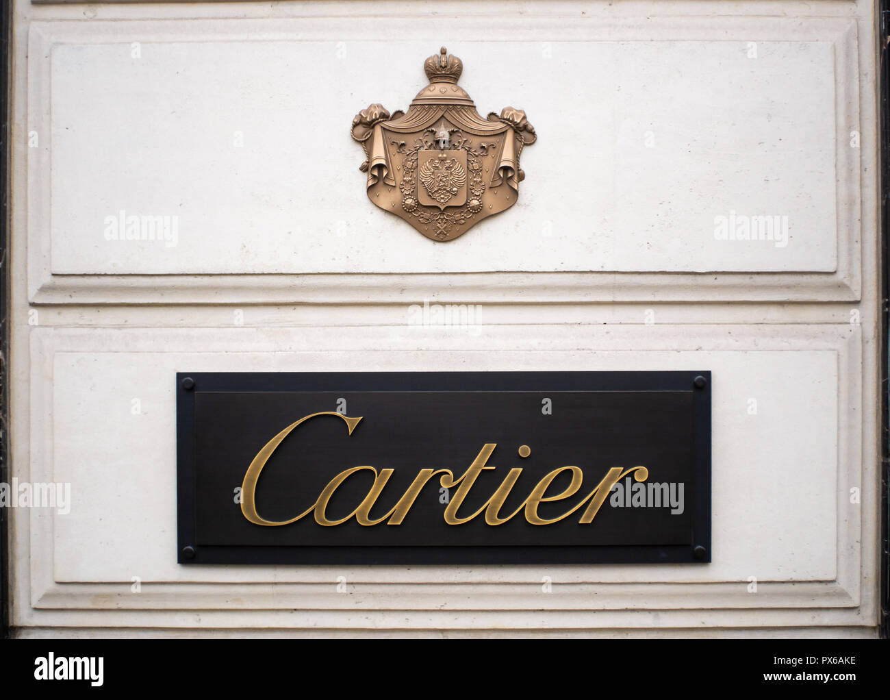 Cartier boutique logo hi-res stock photography and images - Alamy