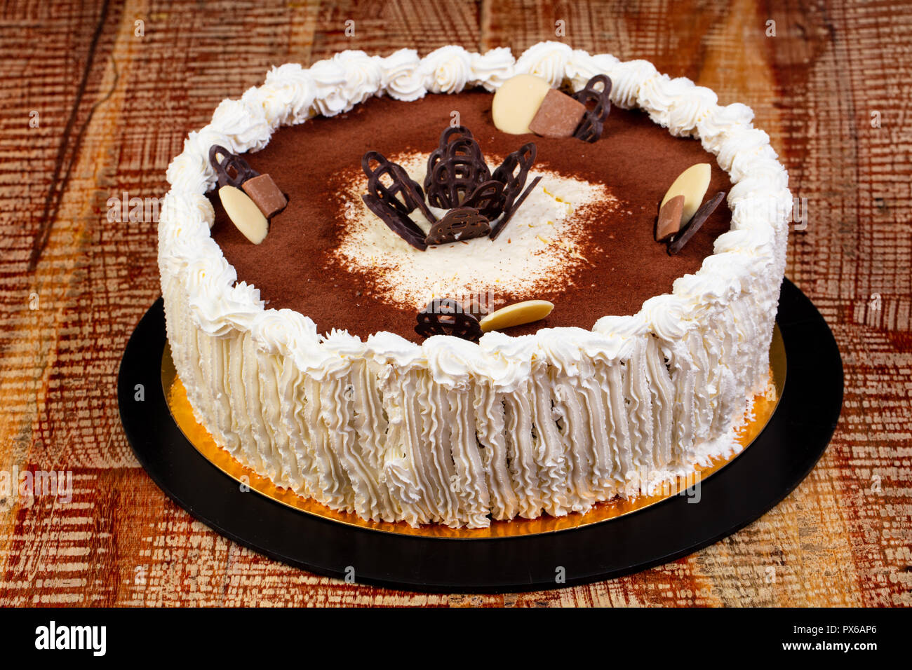 Sweet delicous tasty round cake Stock Photo - Alamy