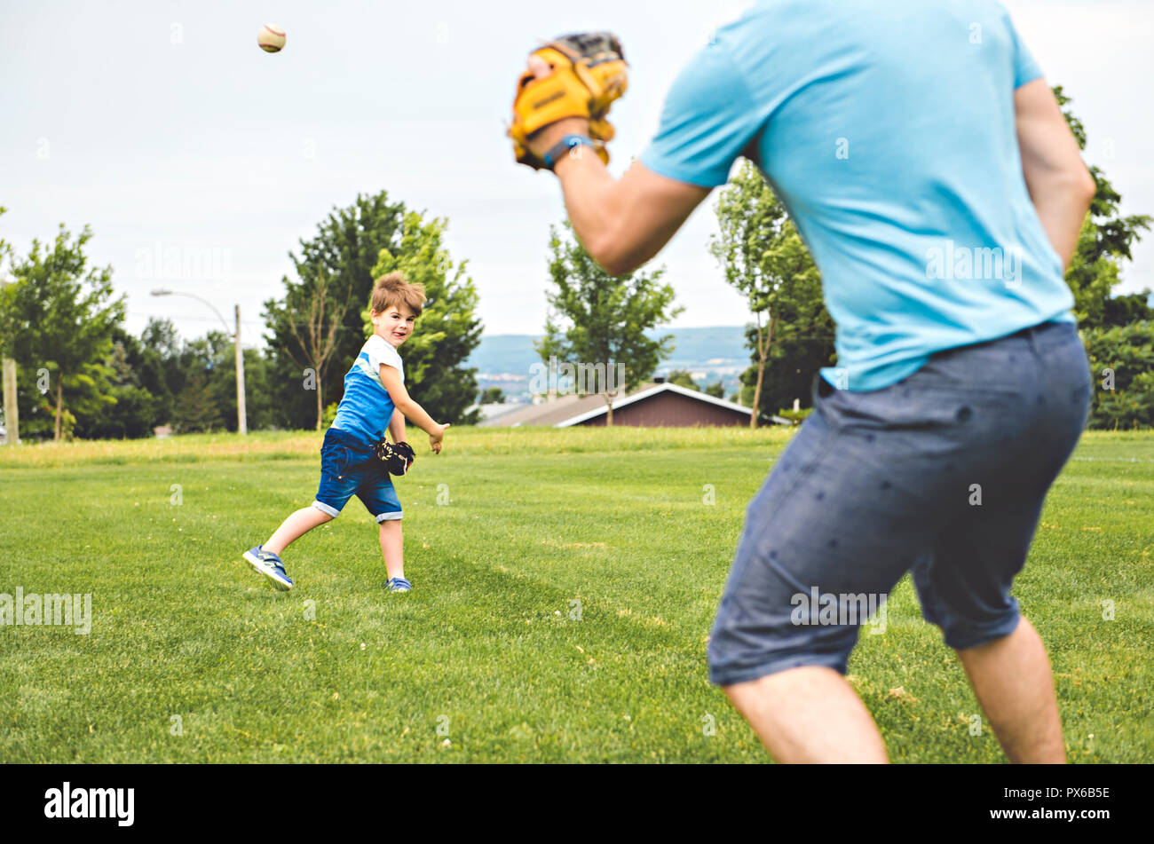 Playing Catch Baseball