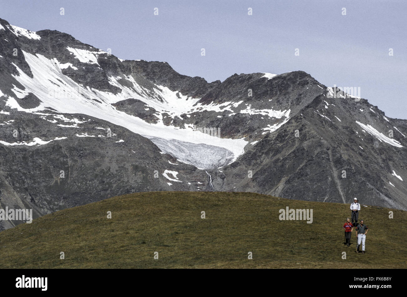 Hiking in the Austrian alps, Austria, Tyrol, Oetz valley Stock Photo ...