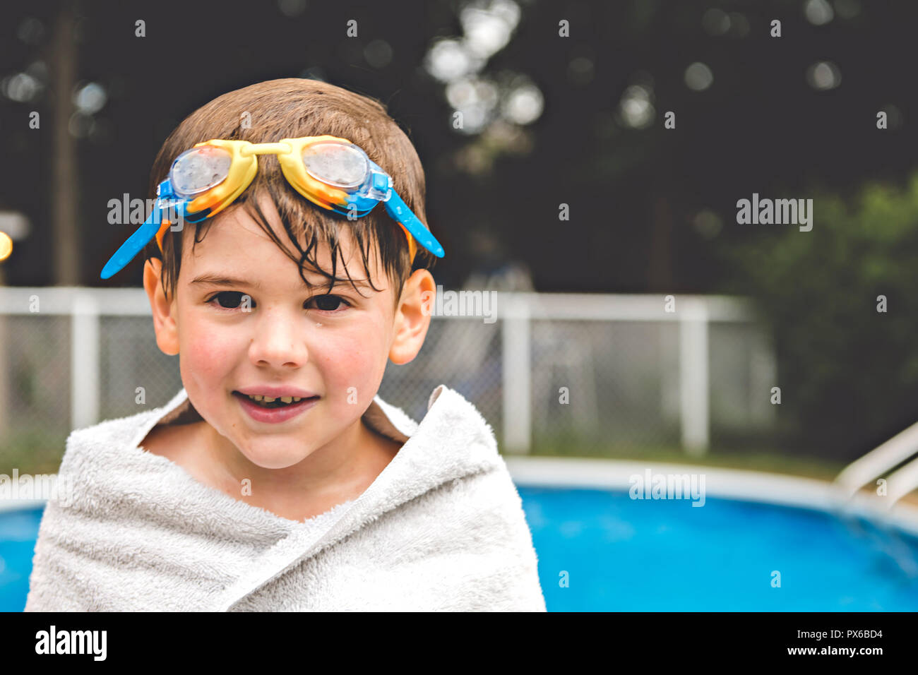 Child wet hands towel hi-res stock photography and images - Alamy