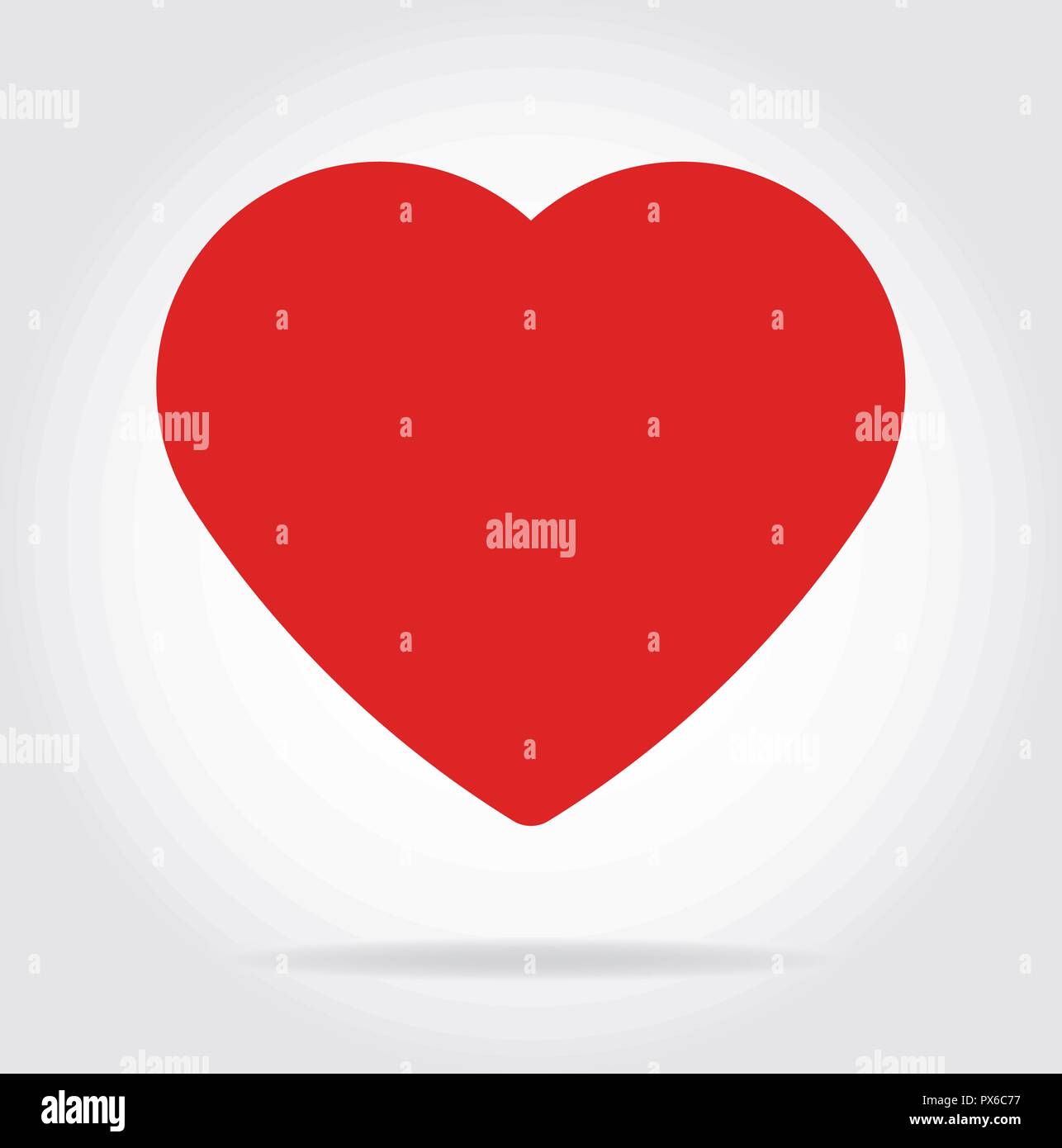 White heart in shadow Stock Vector Images - Alamy