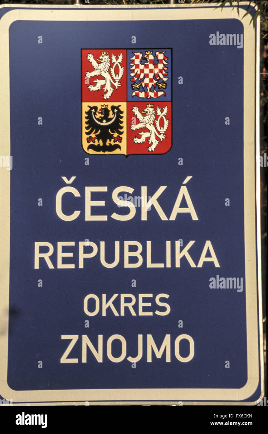 Sign Ceska Republika Stock Photo - Alamy